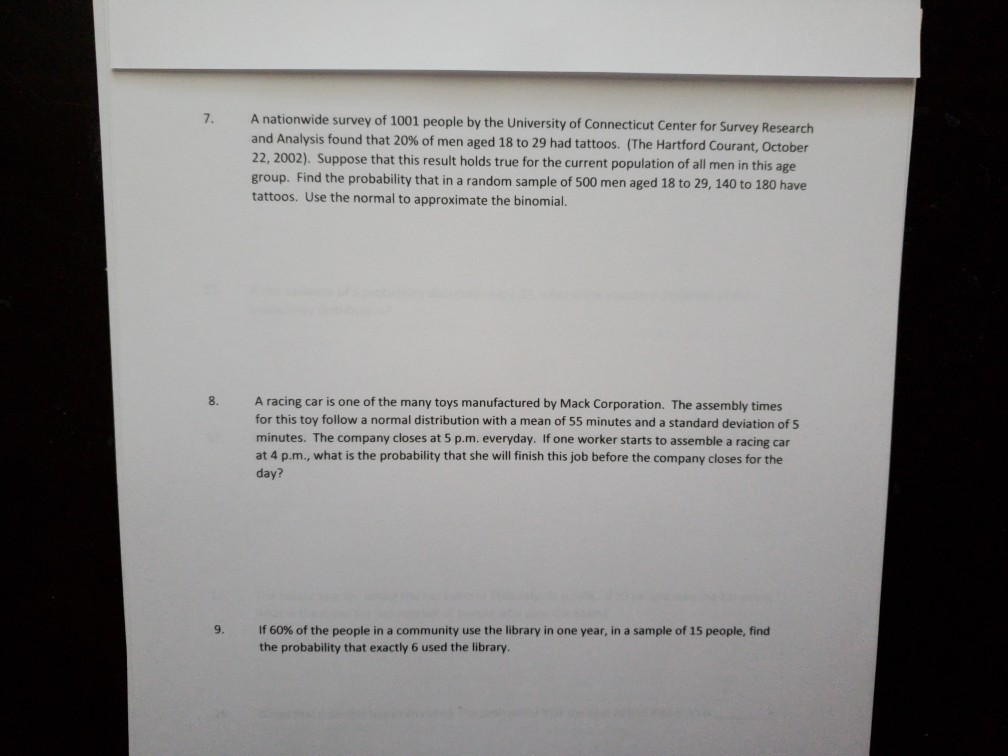 Solved A nationwide survey of 1001 people by the University | Chegg.com