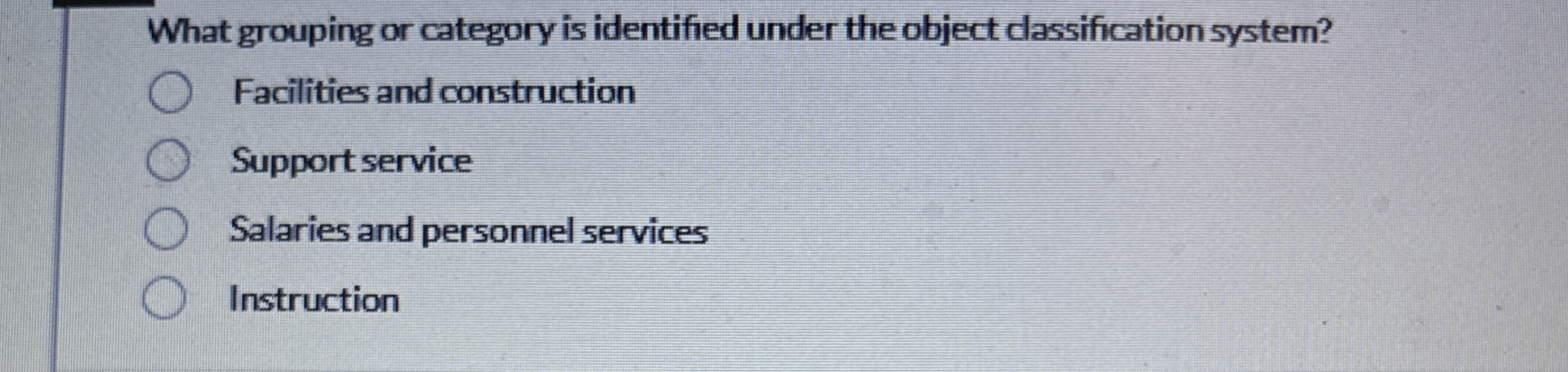 Solved What grouping or category is identified under the | Chegg.com