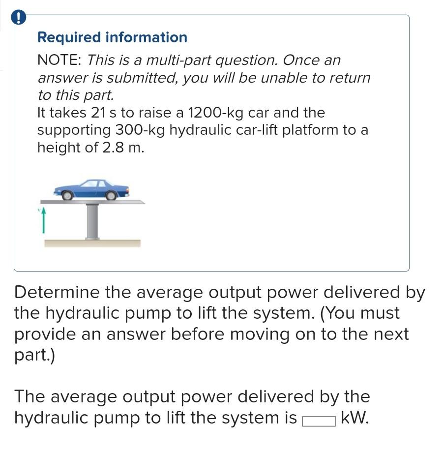 Solved Required information NOTE: This is a multi-part | Chegg.com