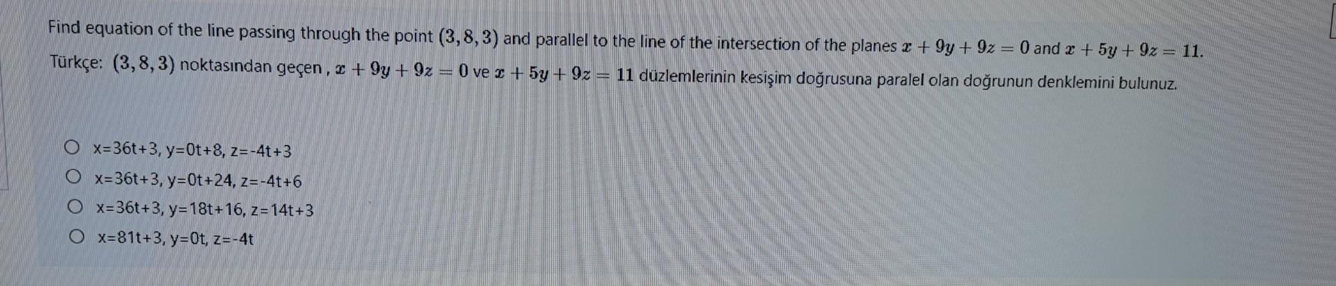 Solved Find Equation Of The Line Passing Through The Point