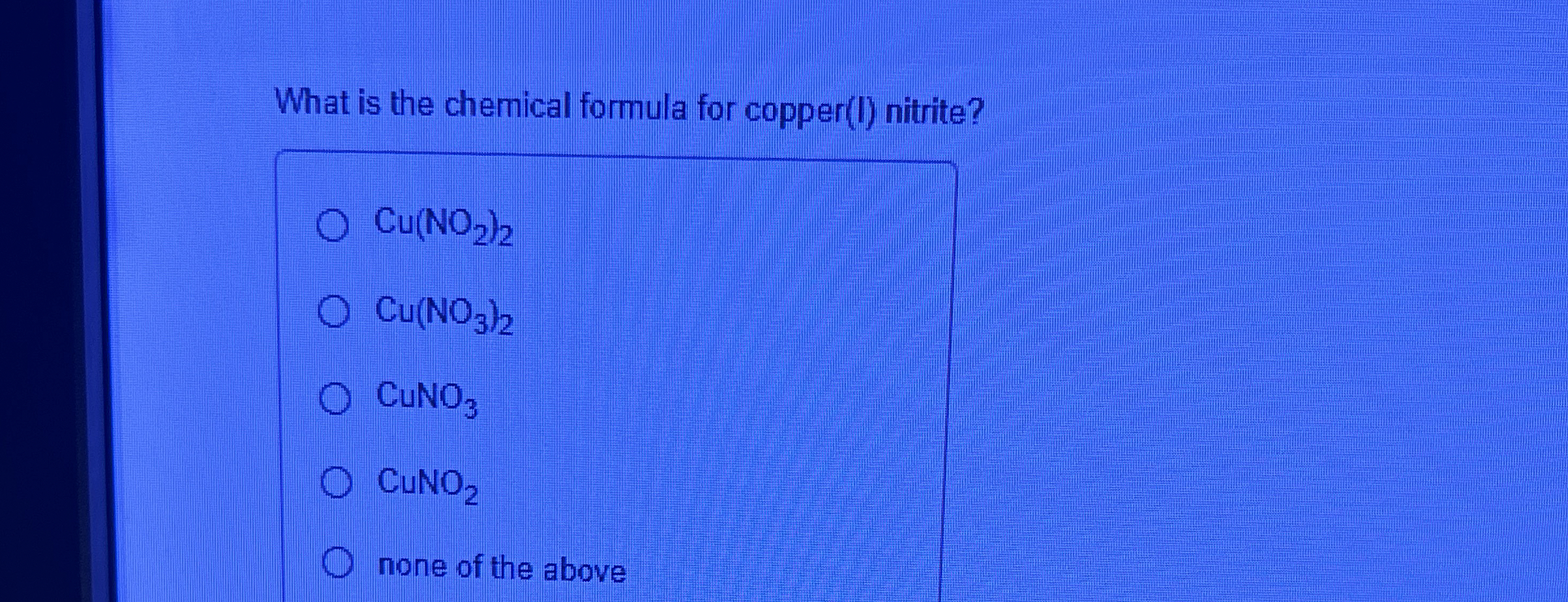 Solved What is the chemical formula for copper(I) | Chegg.com