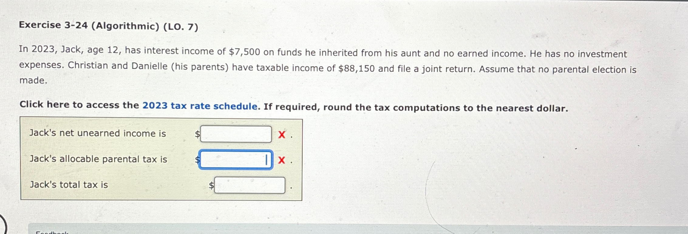 Solved Exercise 3-24 (Algorithmic) (LO. 7)In 2023, ﻿Jack, | Chegg.com
