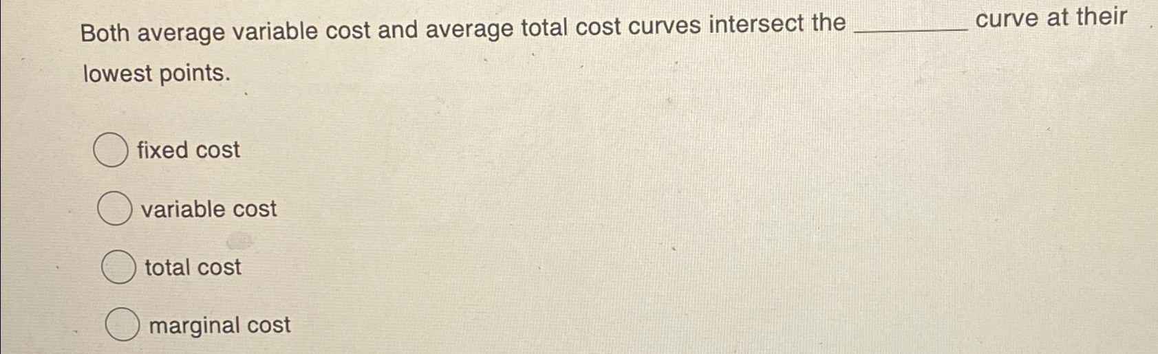 Solved Both average variable cost and average total cost | Chegg.com