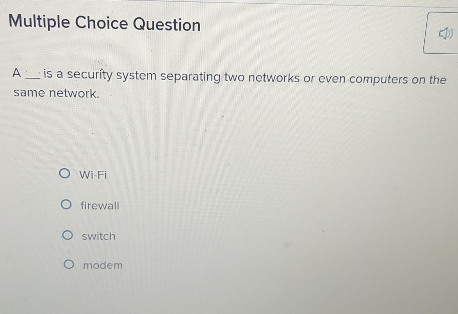 Solved Multiple Choice QuestionA is a security system | Chegg.com