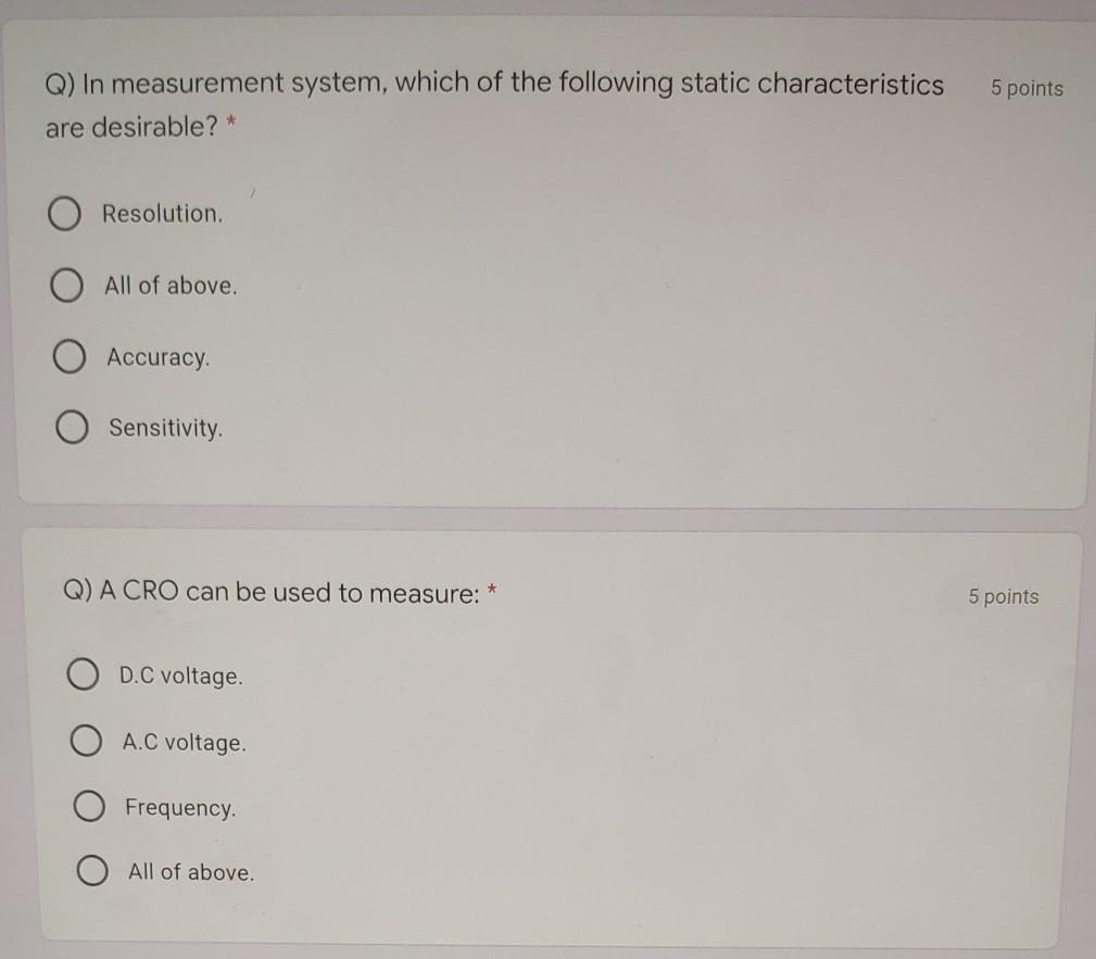 Solved Q) A pointer of an instrument once deflection returns | Chegg.com