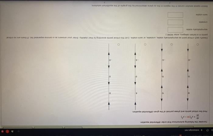 Solved Consider the following autonomous first-order | Chegg.com