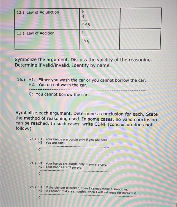 Solved Symbolize the argument. Discuss the validity of the | Chegg.com