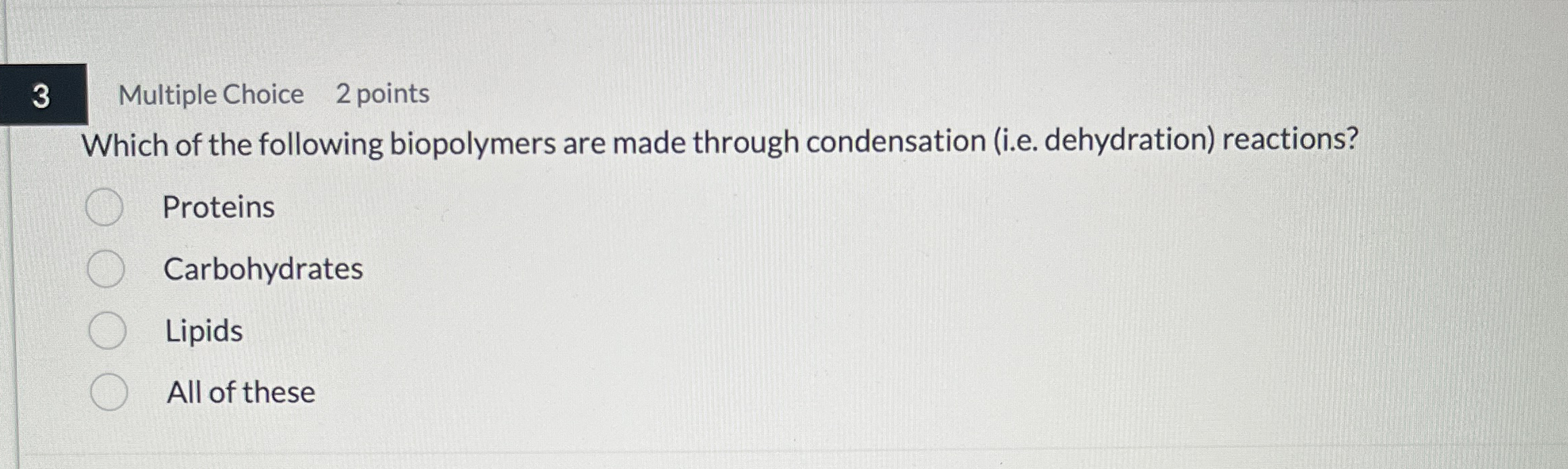 Solved 3Multiple Choice 2 pointsWhich of the following | Chegg.com Solved 3Multiple Choice 2 pointsWhich of the following | Chegg.com