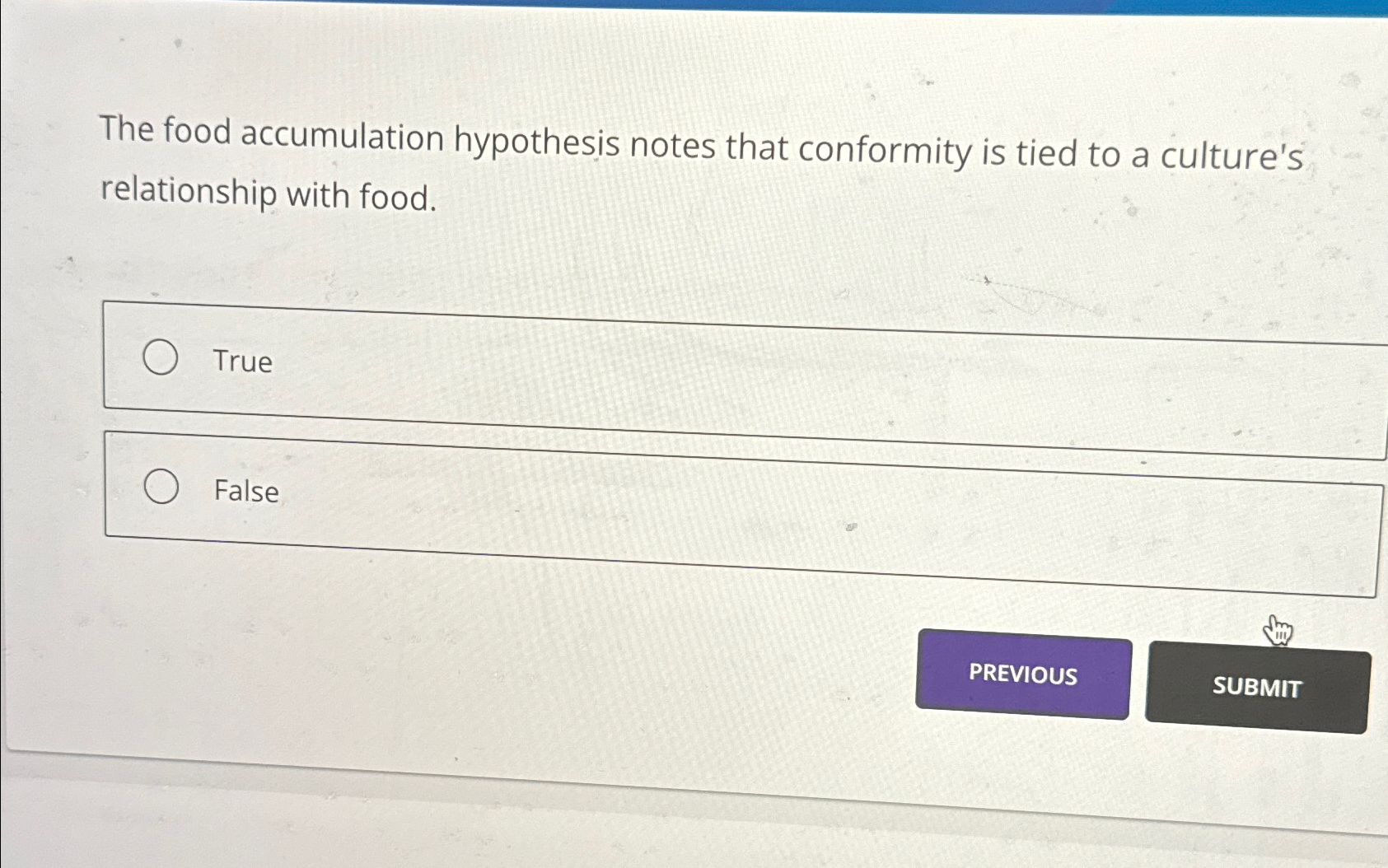 Solved The food accumulation hypothesis notes that | Chegg.com