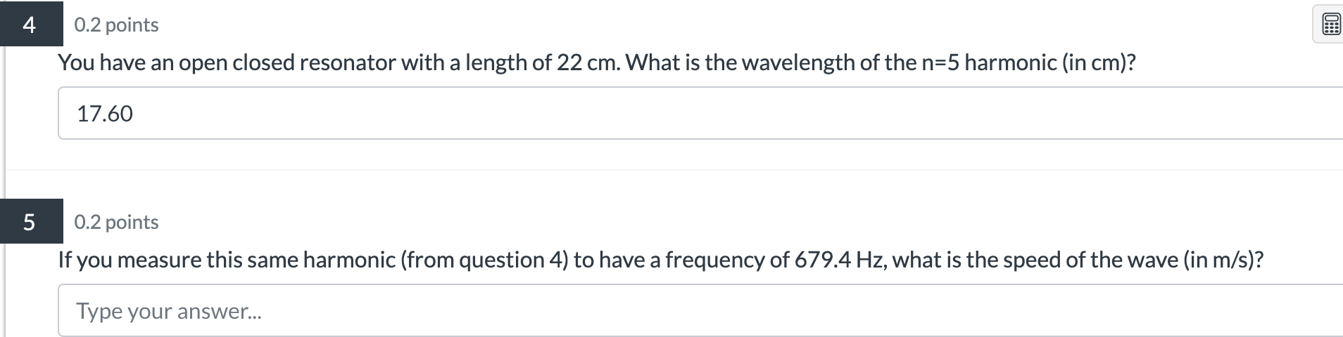 Solved 5 - 0.2 pointsIf you measure this same harmonic | Chegg.com Solved 5 - 0.2 pointsIf you measure this same harmonic | Chegg.com
