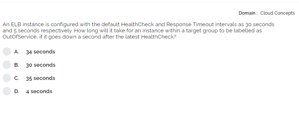 Solved An ELB instance is configured with the default | Chegg.com