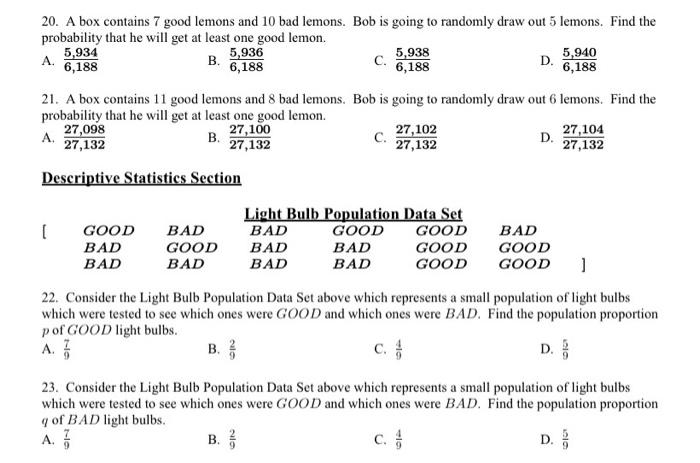 Solved Could someone please help me solve all of these since | Chegg.com