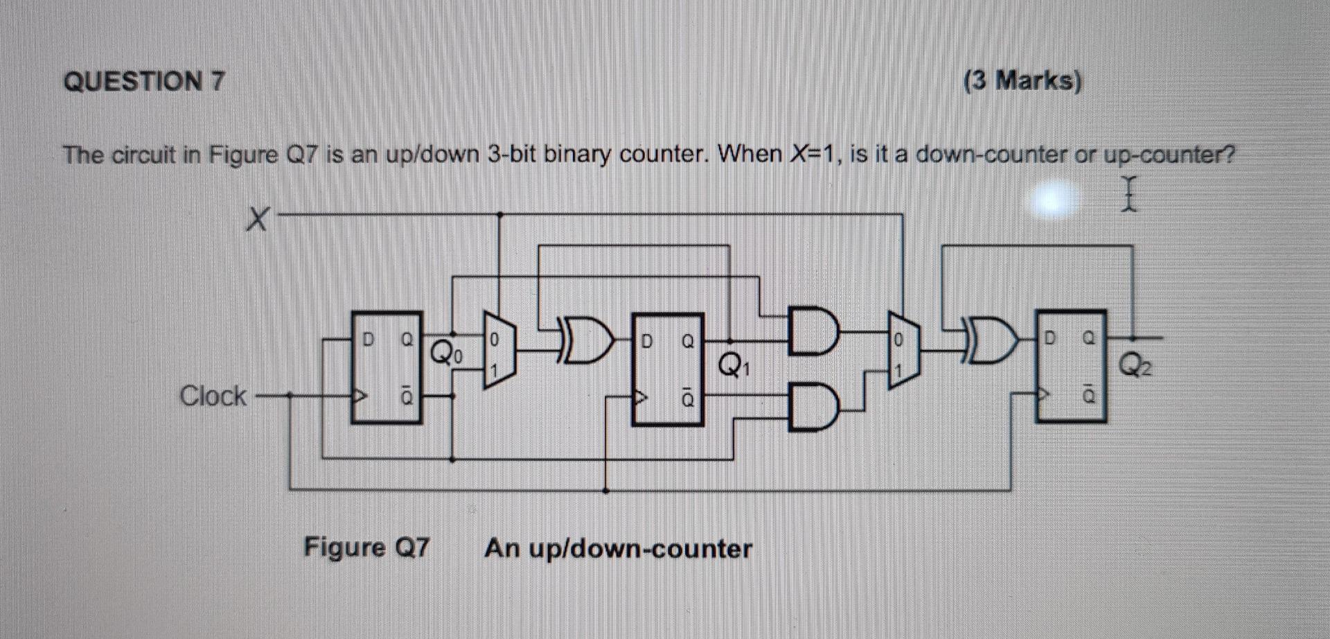 Solved 3 Marks Question 7 The Circuit In Figure Q7 Is An 2504