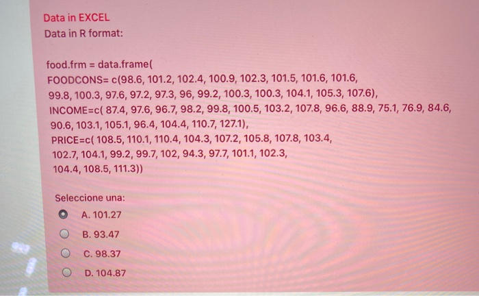 Solved Use Computer Software To Obtain The Regression 9025