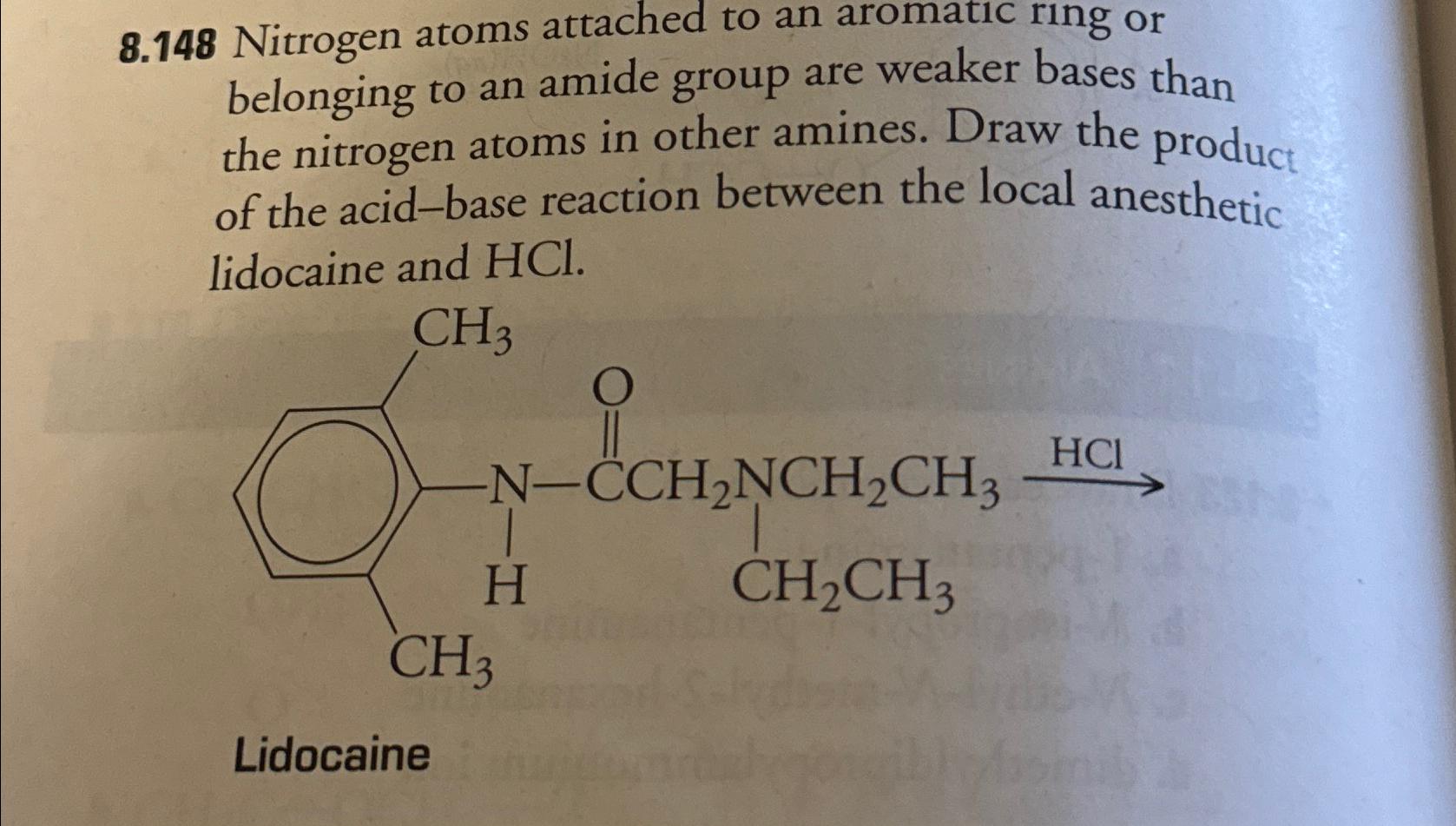 Solved 8.148 ﻿Nitrogen atoms attached to an aromatic ring or | Chegg.com