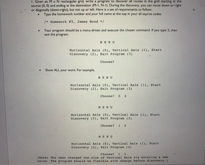 Solved M E N U Horizontal Axis (0), Vertical Axis (1), Start | Chegg.com
