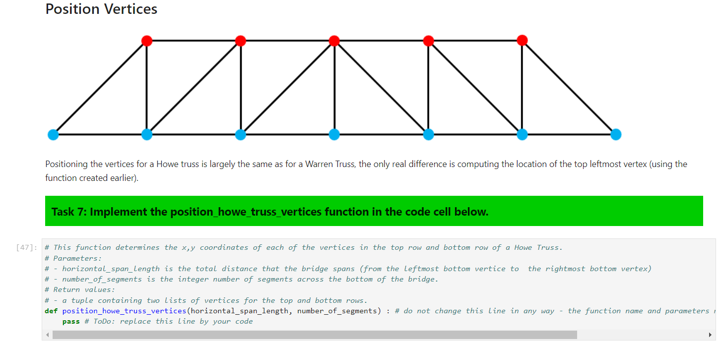 Solved Position VerticesPositioning the vertices for a Howe | Chegg.com Solved Position VerticesPositioning the vertices for a Howe | Chegg.com