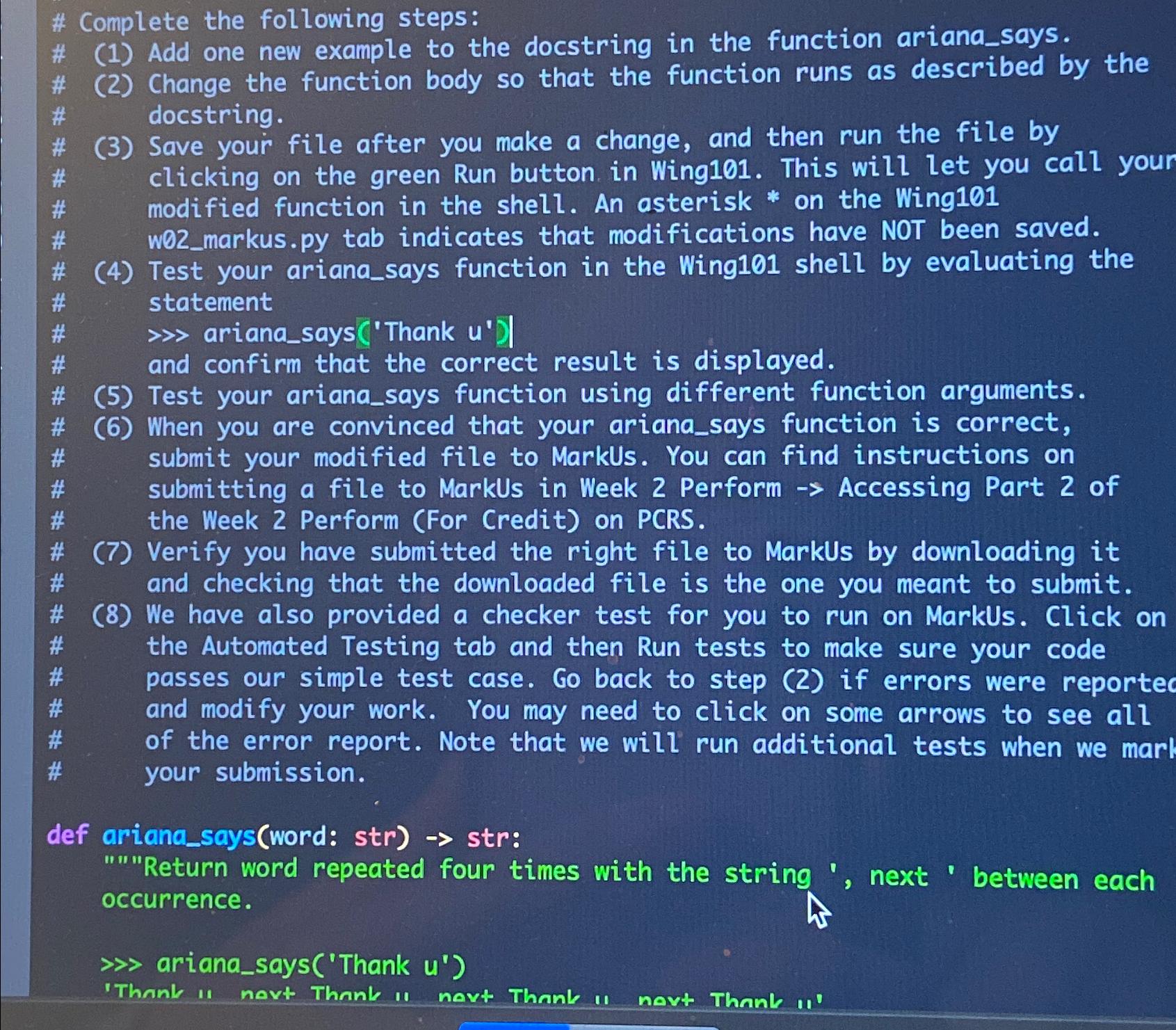Solved # Complete the following steps:# (1) ﻿Add one new | Chegg.com
