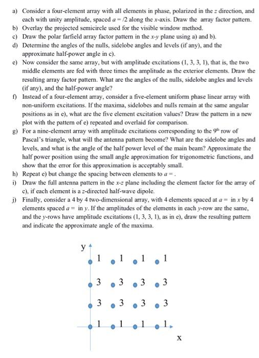 a) Consider a four-element array with all elements in | Chegg.com