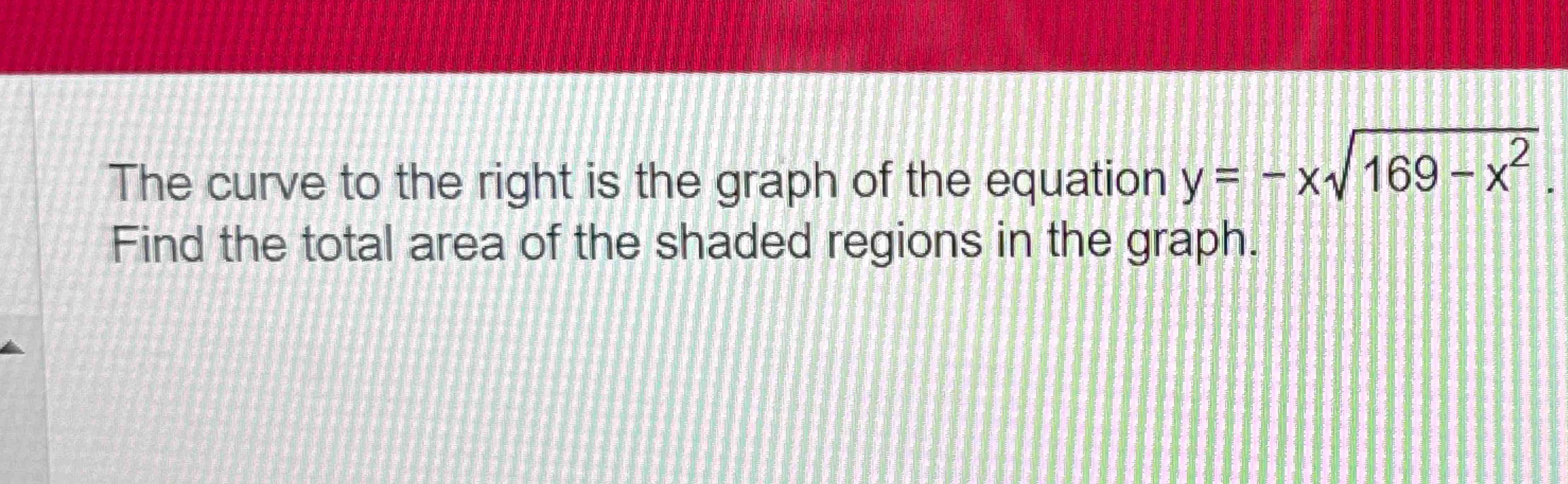 Solved The curve to the right is the graph of the equation | Chegg.com