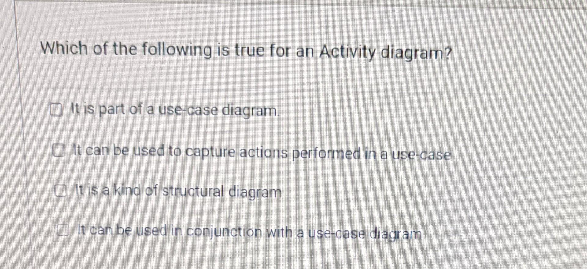 Solved Which of the following is true for an Activity | Chegg.com