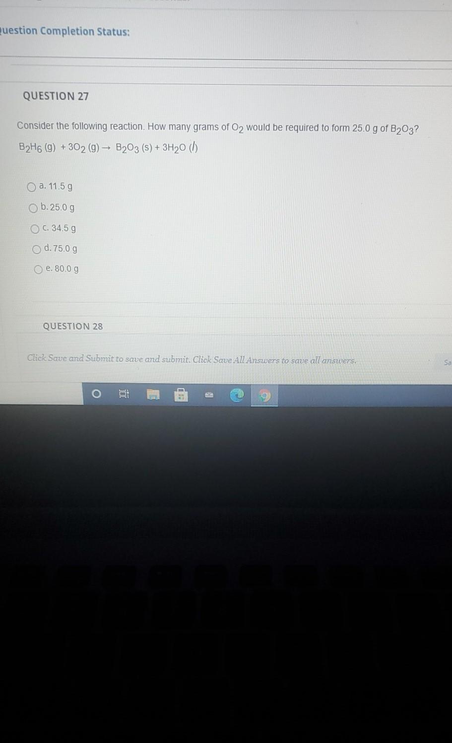 Solved question Completion Status: QUESTION 27 Consider the | Chegg.com