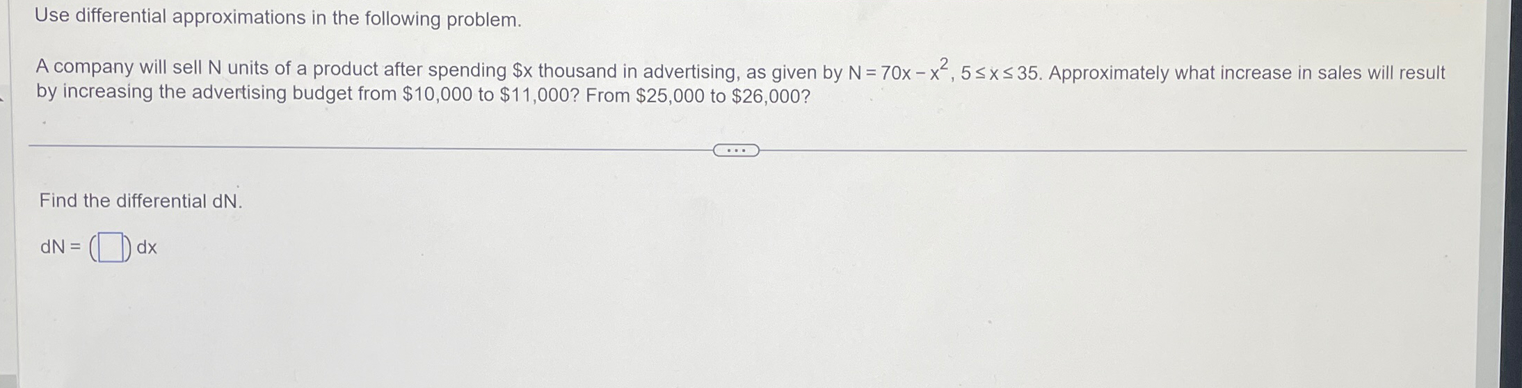 Solved Use differential approximations in the following | Chegg.com