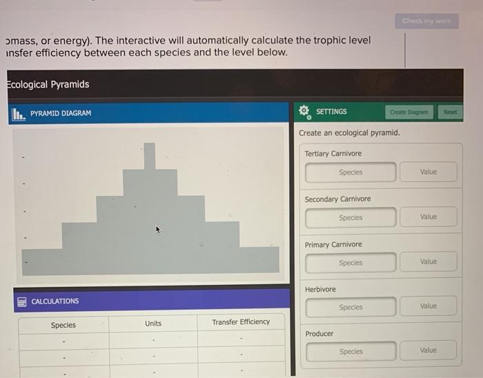 omass, or energy). The interactive will automatically | Chegg.com