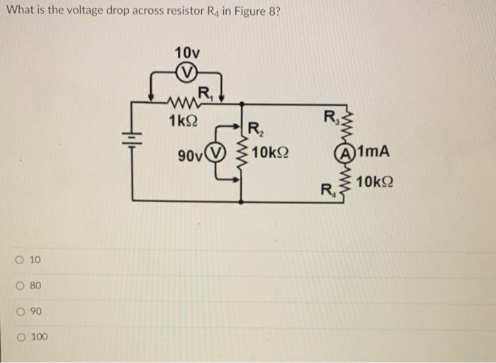 Solved What is the voltage drop across resistor R4 in Figure | Chegg.com