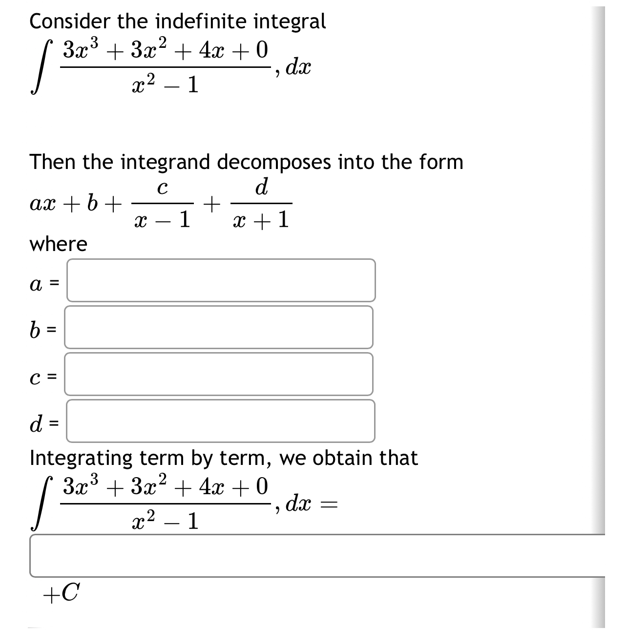 Solved Consider the indefinite | Chegg.com