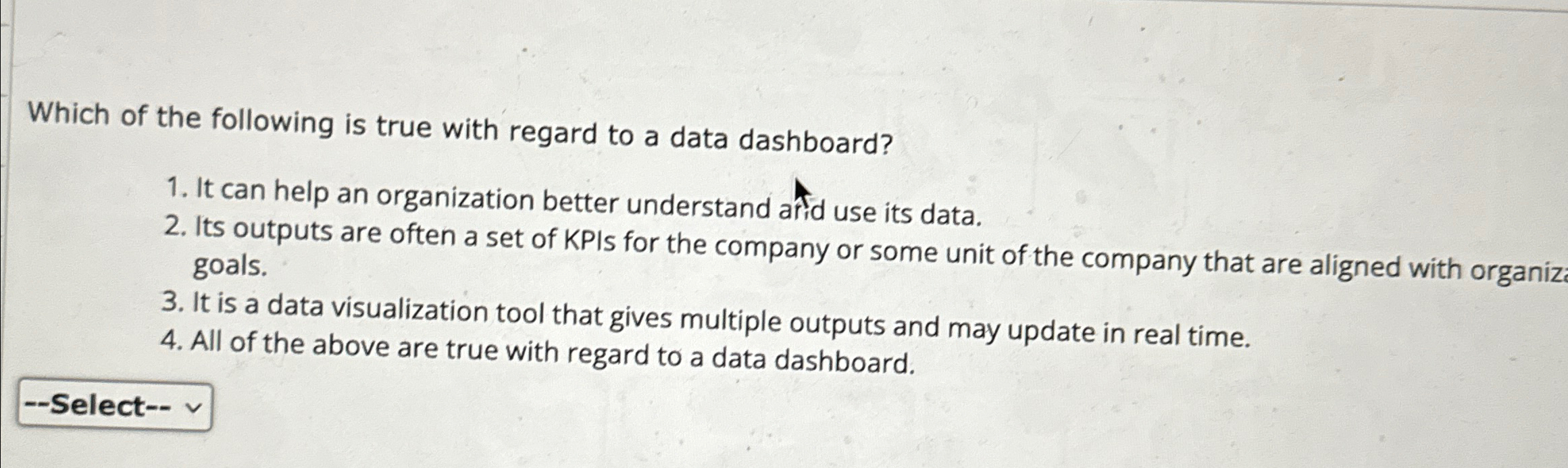 Solved Which of the following is true with regard to a data | Chegg.com