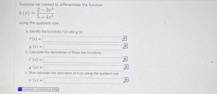 Solved Suppose we wanted to differentiate the function | Chegg.com