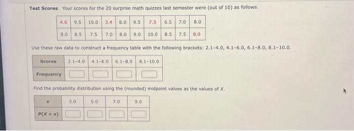 Solved Find the probability distribution using the (rounded) | Chegg.com