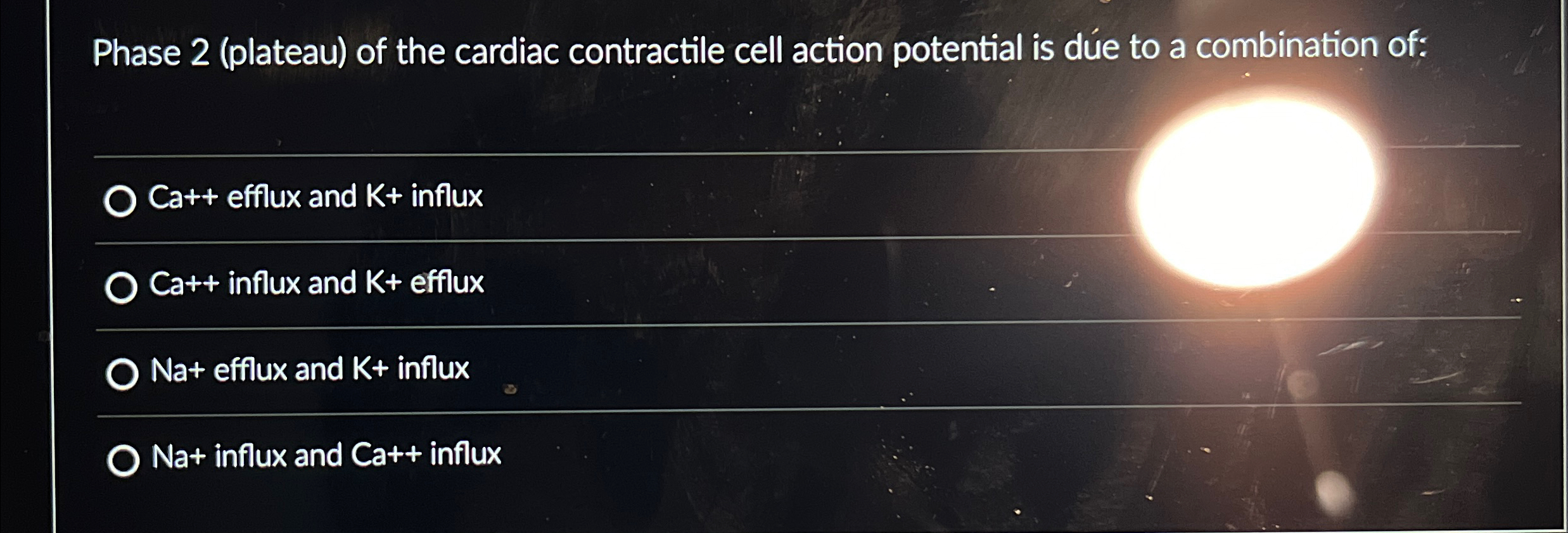 Solved Phase 2 (plateau) ﻿of the cardiac contractile cell | Chegg.com