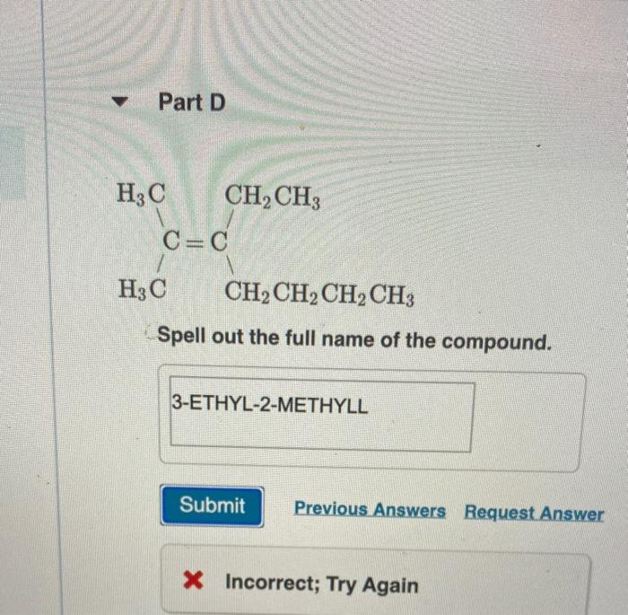 Solved Spell out the full name of the compound. Spell out | Chegg.com