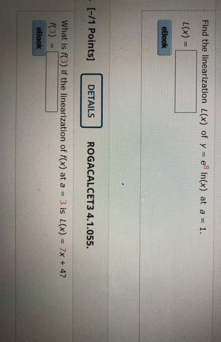 Solved Estimate 121/4 using the linearization L(x) of f(x) = | Chegg.com