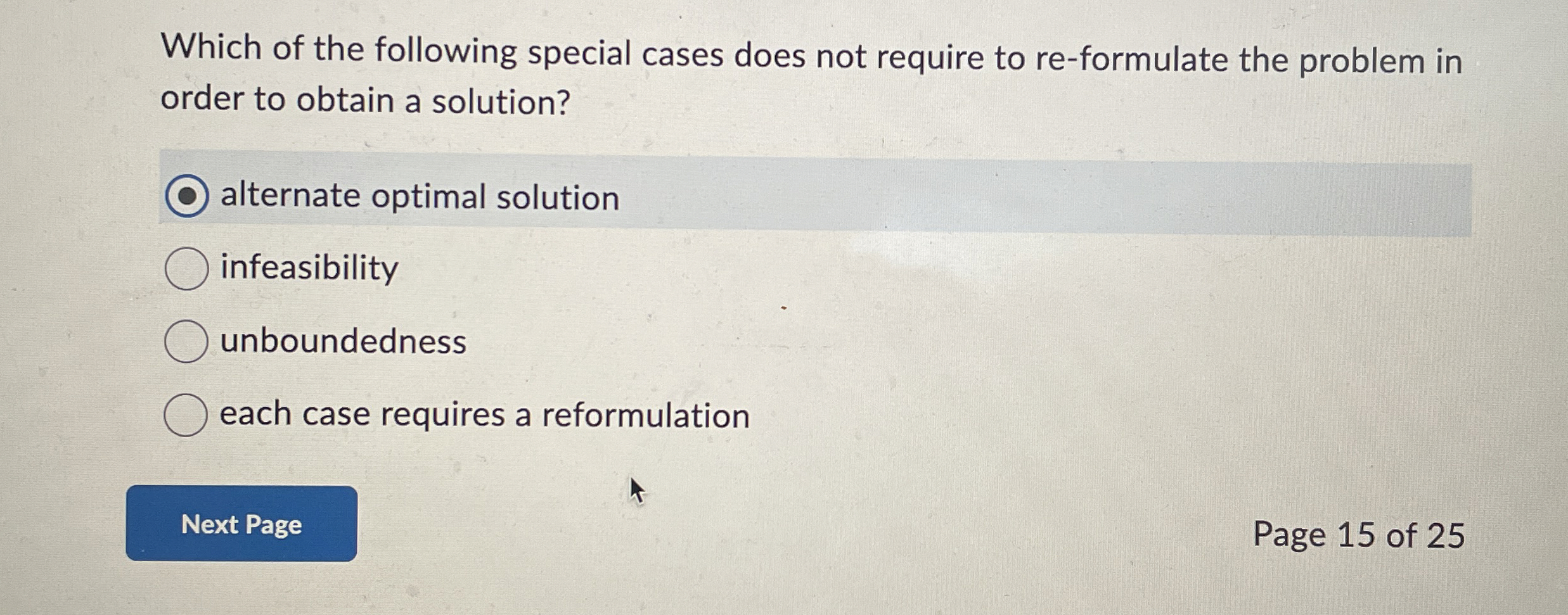 Solved Which of the following special cases does not require | Chegg.com