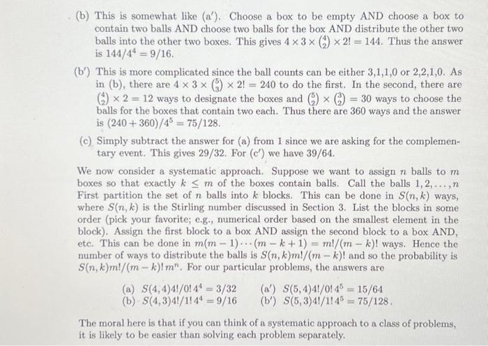 Solved 4.5. Suppose 4 different balls are placed into 4 | Chegg.com