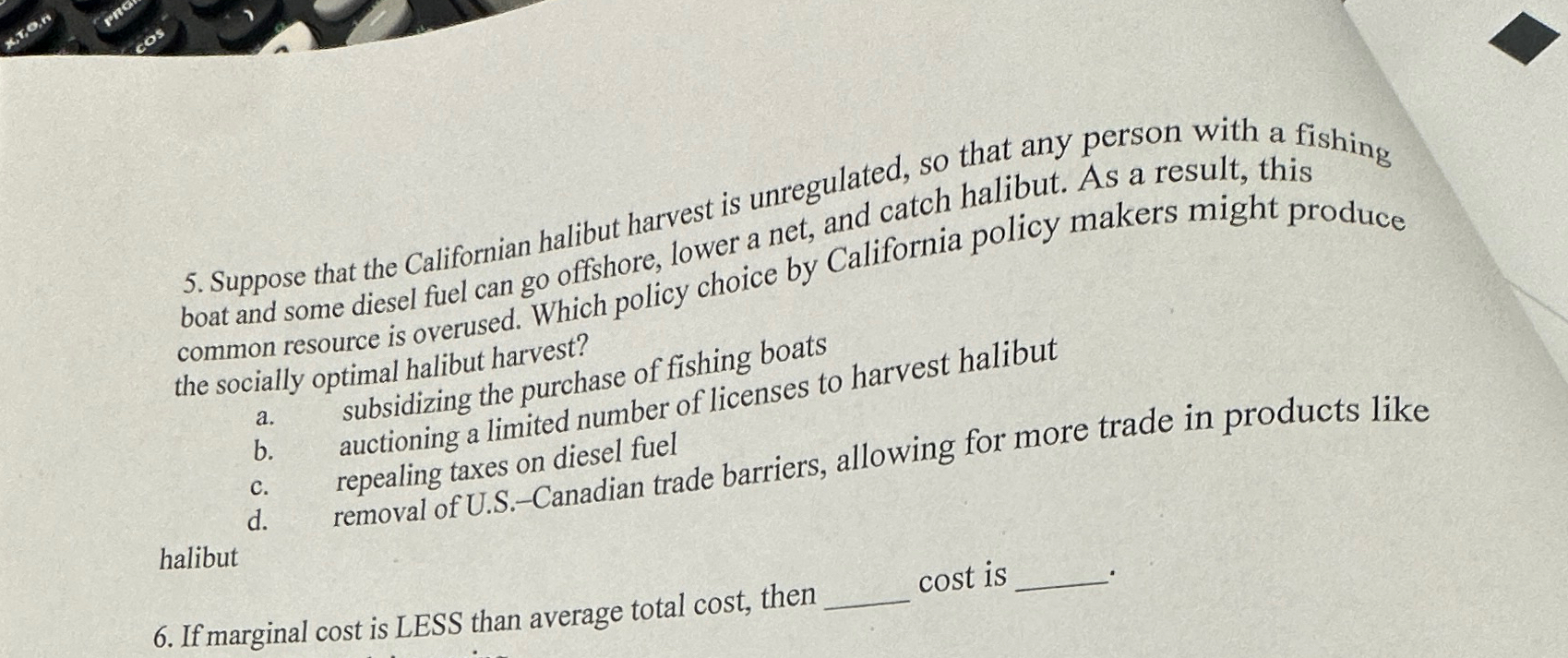 Solved Suppose that the Californian halibut harvest is | Chegg.com