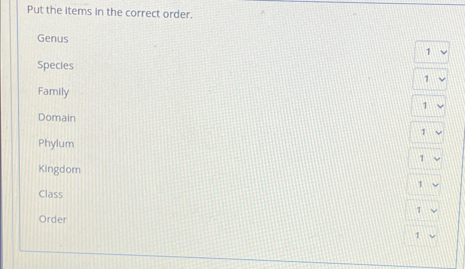 Solved Put the items in the correct | Chegg.com
