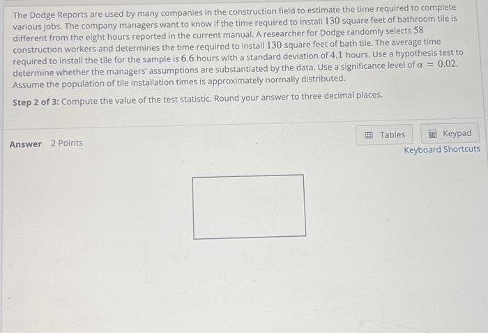 Solved The Dodge Reports are used by many companies in the | Chegg.com