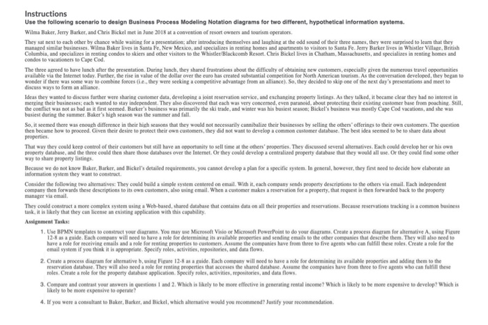 Instructions Use the following scenario to dealgn | Chegg.com