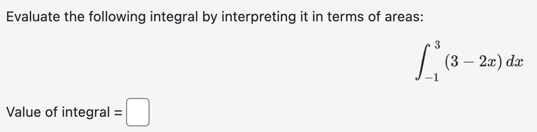 Solved Evaluate the following integral by interpreting it in | Chegg.com
