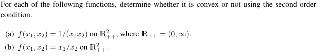 Solved For each of the following functions, determine | Chegg.com