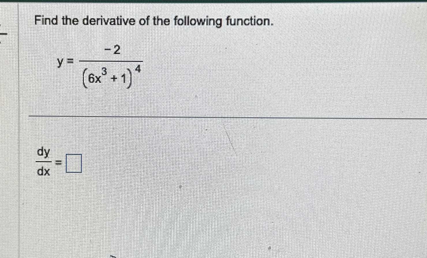 Solved Find The Derivative Of The Following
