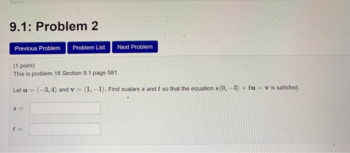 Solved 9.1: Problem 2 Previous Problem Problem List Next | Chegg.com