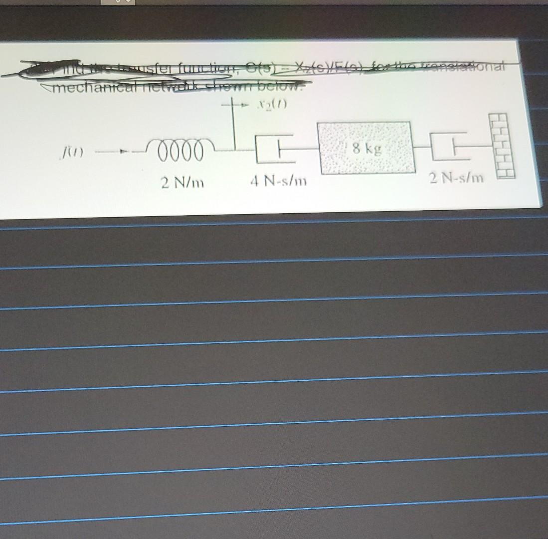 Solved 1. A)find transfer function. B)convert to state space | Chegg.com