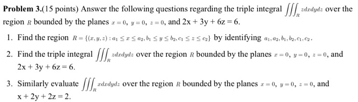 Solved Problem 3.(15 points) Answer the following questions | Chegg.com