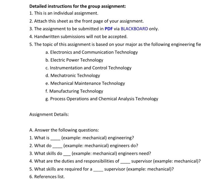 Solved Detailed instructions for the group assignment: 1. | Chegg.com