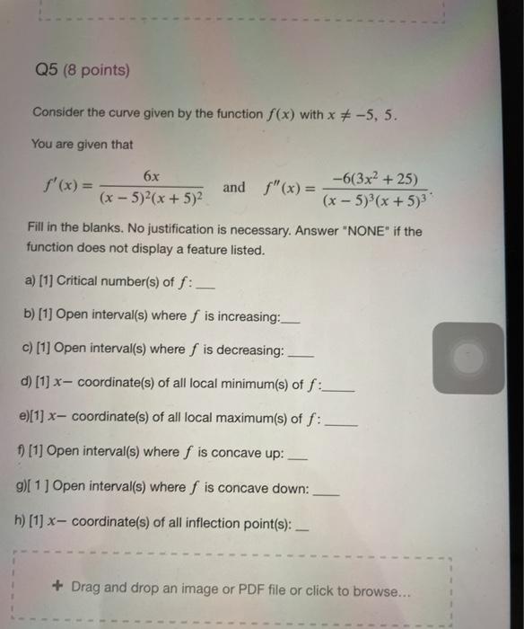 Solved Q5 (8 points) Consider the curve given by the | Chegg.com